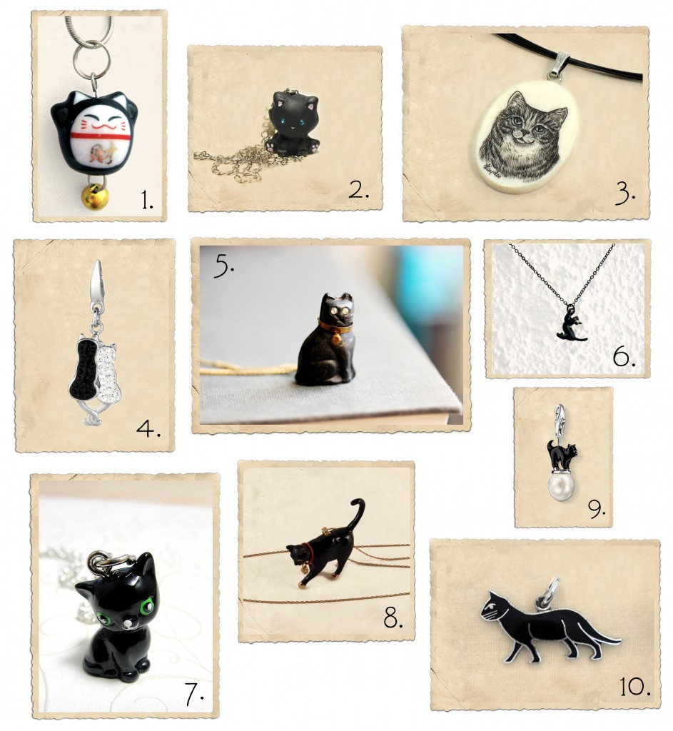 Black Cat Charms And Pendants for Good Luck and Protection for Good ...